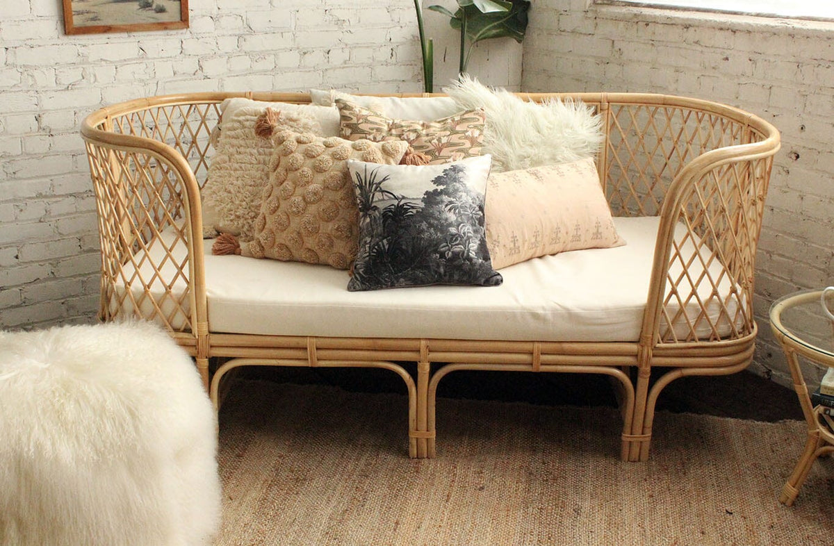 Vintage cane daybed store