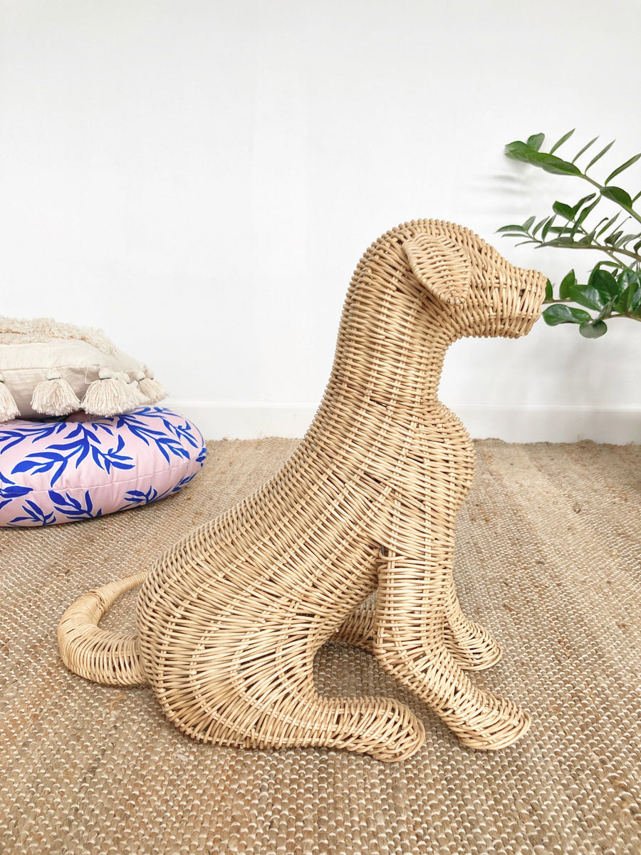 Rattan Wicker Dog